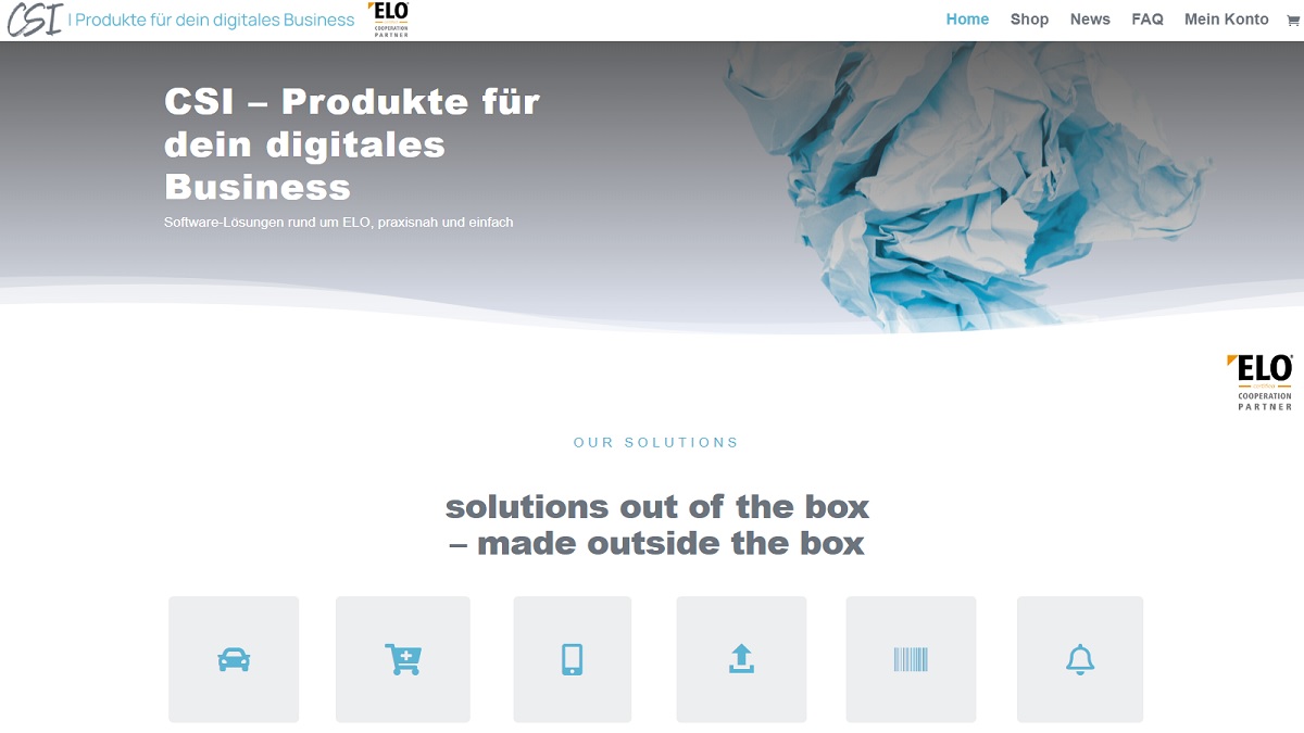 CSI - Software-Lösungen rund um ELO, praxisnah und einfach